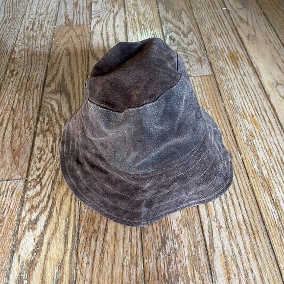 Talbots | Accessories | Womens Leather Suede Bucket Hat | Poshmark